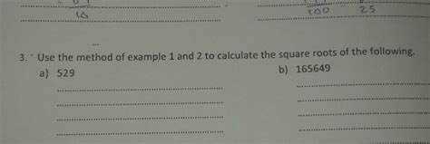 Solved 3 Use The Method Of Example 1 And 2 To Calculate