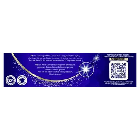 Dentifrice White Now Blancheur Gold SIGNAL Le Lot De 3 Tubes De 75mL