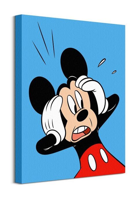 Mickey Mouse Shocked Obraz Na Płótnie Obrazy Dla Dzieci Obrazy Na