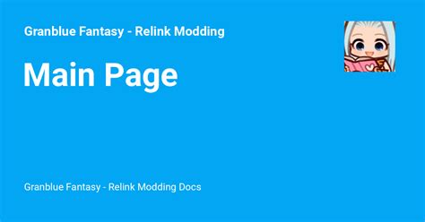 Granblue Fantasy Relink Modding