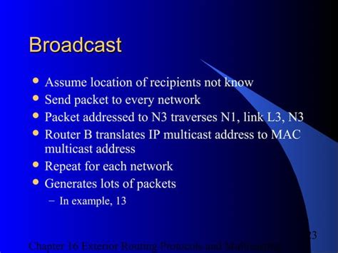 Exterior Routing Protocols And Multi Casting Chapter 16 Ppt