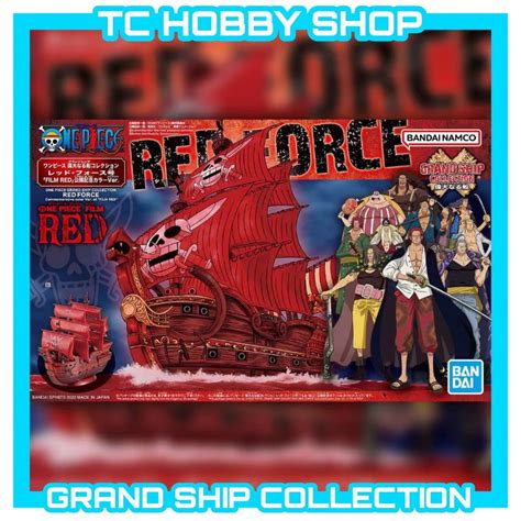 Ready Stock BANDAI ONE PIECE GRAND SHIP COLLECTION RED FORCE ONE