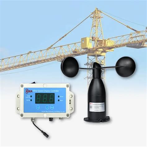 Wireless Wired Tower Crane Cup Anemometer Indicator Wind Speed Sensor