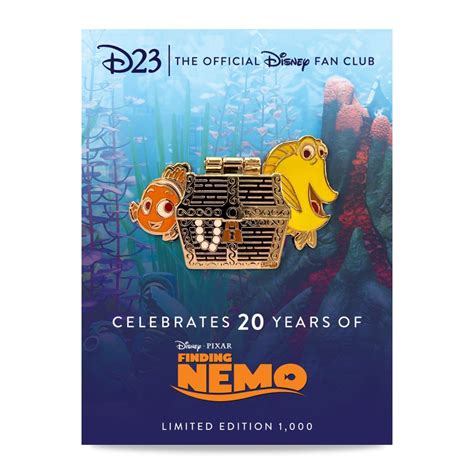 Celebrate 20 Years Of Finding Nemo With This Treasure Of A Pin D23