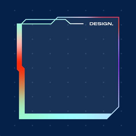 Futuristic Square Gradient Background Pop Up Window Vector