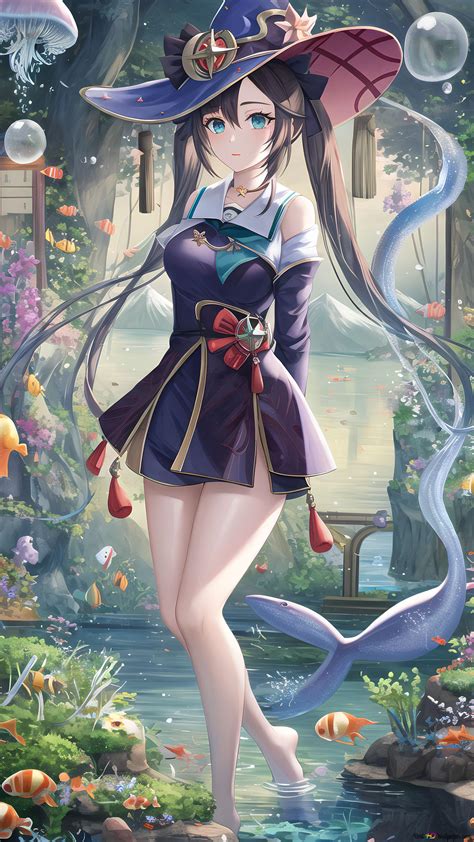 Hot Mona At The Megical Forest Genshin Impact K Wallpaper Download
