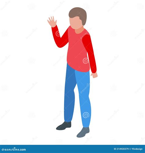 Inheritance Icon Isometric Style Stock Vector Illustration Of Person Cheerful 214920379