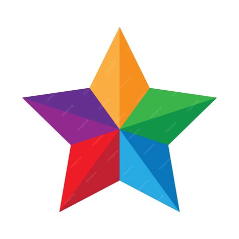 Iconos De Estrellas De Colores Icono De Estrella Icono De Estrella En