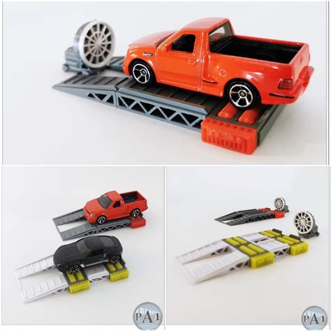 🚗 164 Diecast Dynamometer Dyno For Hotwheels Matchbox Etc・ Stl