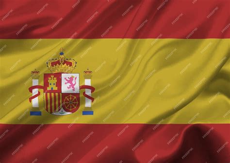 Premium Photo Spain Flag Waving In The Wind