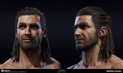 Artstation Assassins Creed Odyssey Alexios Head Mathieu Goulet