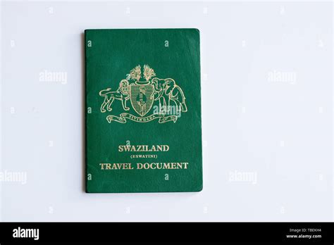 Cape Town South Africa 01 June 2019 A Swaziland Passport Placed Flat