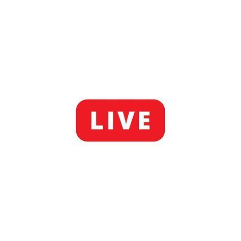 Bouton De Diffusion En Direct Rouge Ou Icône Vectorielle Vecteur Premium