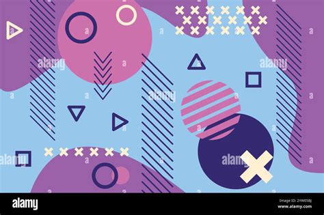 Modern Abstract Background Featuring Various Geometric Shapes Like