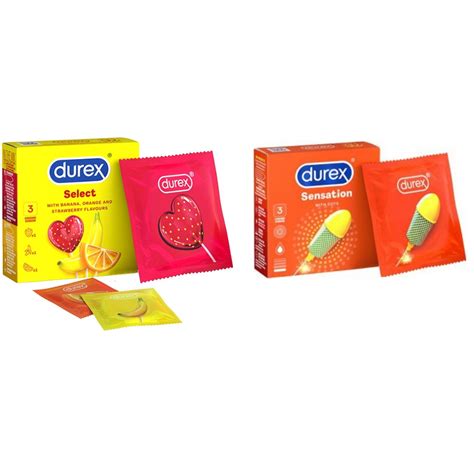 🔥free Condom 🔥 Durex Select Condoms 3s 3 Flavours Durex Sensation