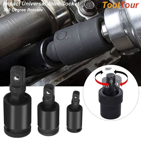 Degree Impact Universal Joint Socket Swivel Knuckle Joint Air Wobble Socket Adapter