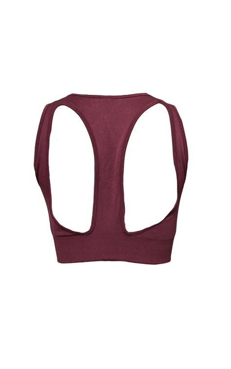 Tall Plum Plt Sport Sports Bra Tall Prettylittlething