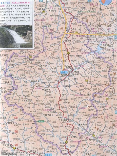 卢氏县城各街道地图 卢氏县城道路图 卢氏县城规划图 大山谷图库