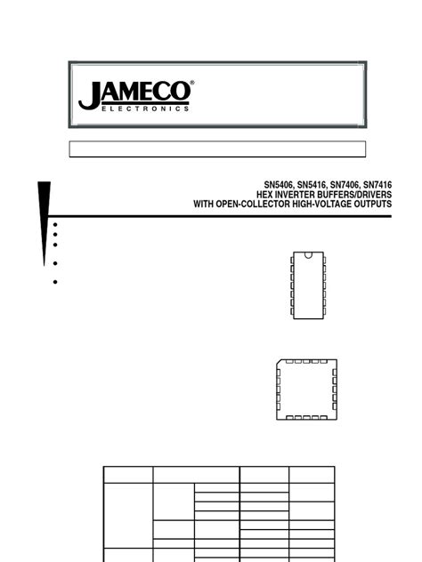Texas Instruments Sn7406n Datasheet Pdf Power Inverter License
