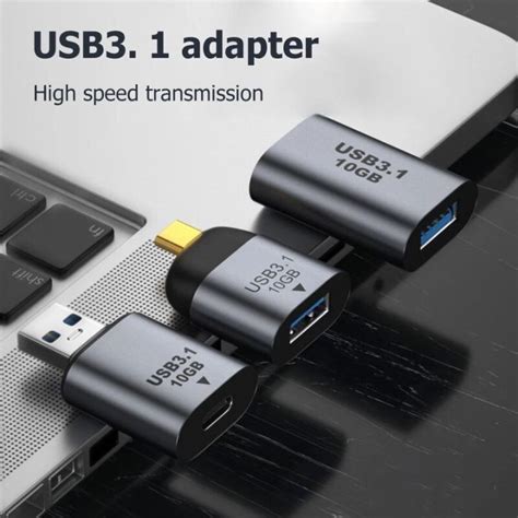 Hot K USB ประเภท C ถง USB อะแดปเตอรชายหญง Converter USB Gen ชารจขอมลความเรว