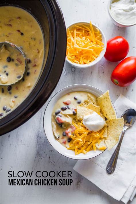Slow Cooker Mexican Chicken Soup Recipe