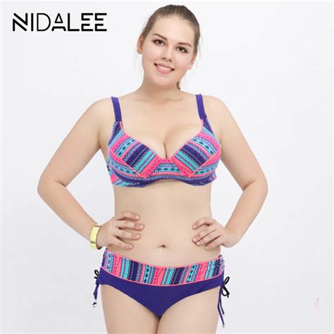 Fat Wear Plus Size Bikini Set Bathing Suit Push Up Bikinis Women Large Cup Bikini Set Women