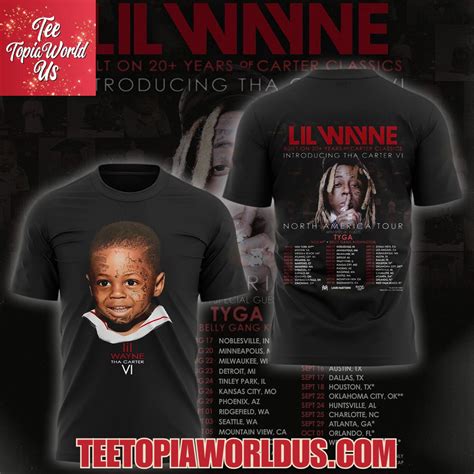 Official Lil Wayne North American Tour 2025 Shirt Hoodie Sweater