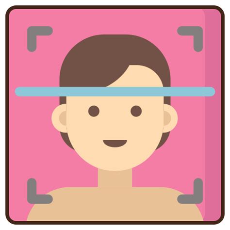 Face Recognition Flaticons Lineal Color Icon