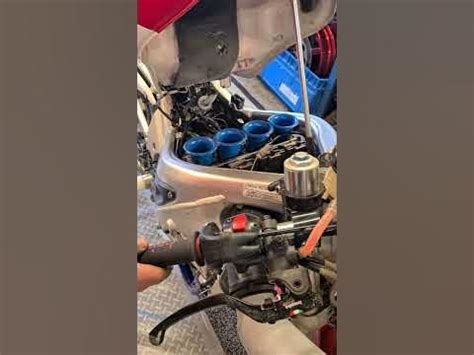keihin fcr 35 flatslide carbs YAMAHA R6 5eb first run - YouTube