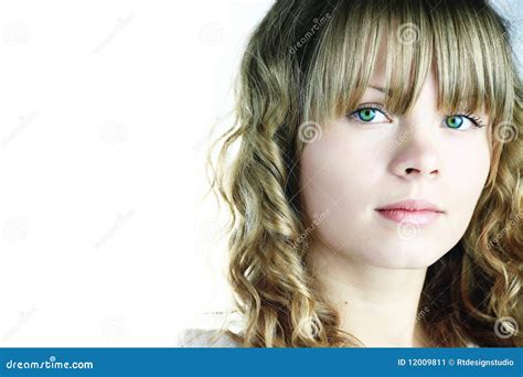 Beautiful Blond Girl Looking In Camera Stock Image Image Of Female