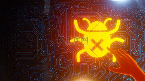 错误和病毒符号，用手指向按下符号 3d 渲染高清摄影大图 千库网