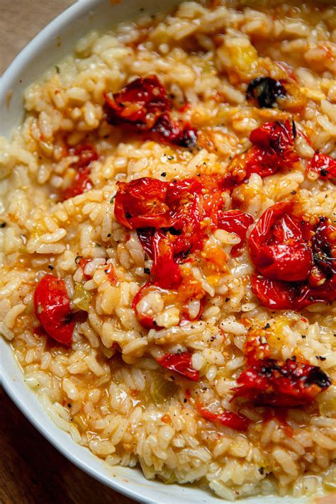 Tomato And Garlic Vegan Risotto Lucy And Lentils