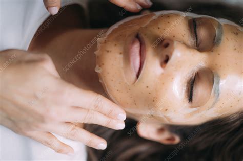 Woman Having A Facial Treatment Stock Image F Science Photo Library