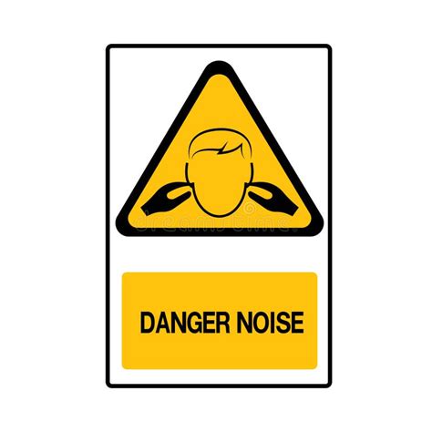 Danger Noise Symbol Vector Illustration Isolate On White Background