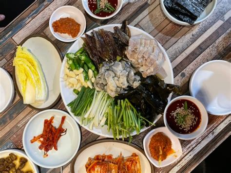 동래 굴보쌈 과메기 오이소 식당 조합 지렸다 네이버 블로그