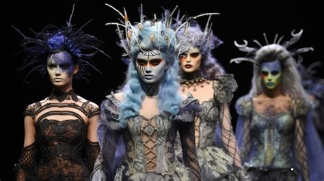 Premium Ai Image Halloween Costume Fashion Show