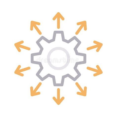 Configure Colour Line Vector Icon Stock Vector Illustration Of