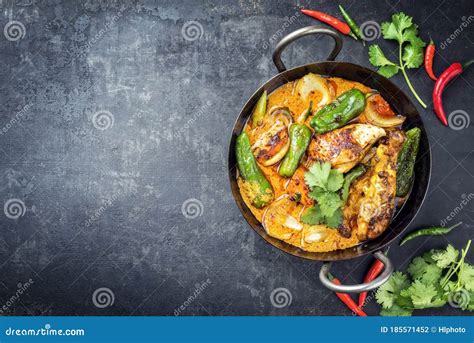 Traditional Thai Kaeng Massaman Coconut Chicken Curry With Jalapeno