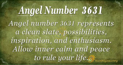 Angel Number 3631 Meaning: Path To Enlightenment - SunSigns.Org