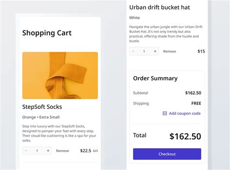 Challenge Shopping Cart Section Greatfrontend Projects Real World Project Challenges