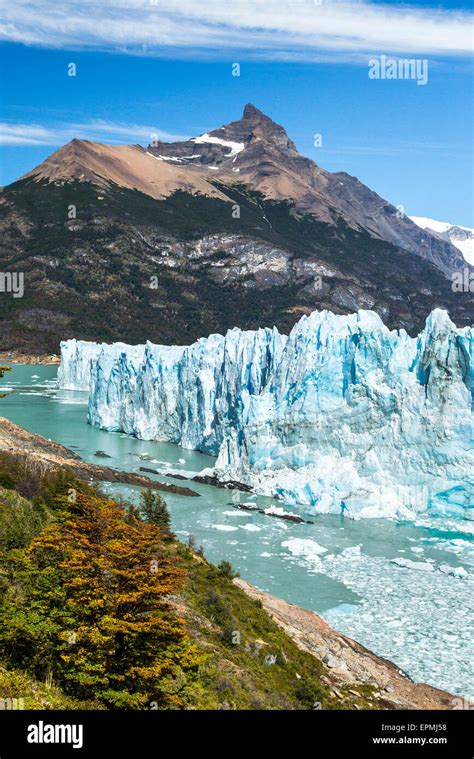 Argentina Patagonia Perito Moreno Glacier And Argentino Lake At Los