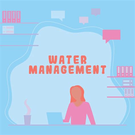 Conceptual Display Water Management Business Approach Optimum Use Of