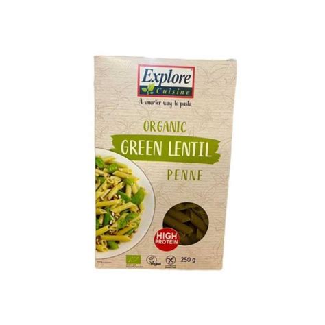 Organic Green Lentil Penne Pasta Uk