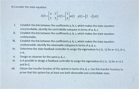 Solved Consider The State Chegg Com