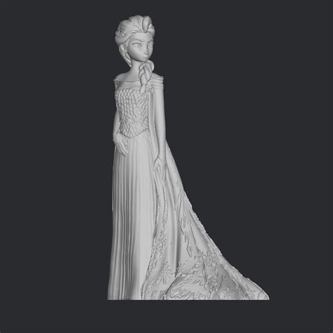 Elsa From Frozen Stl File 3d Printing 3d Print File Miniature