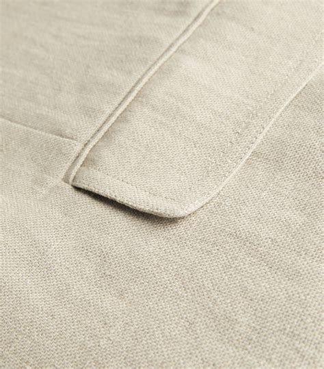 Womens Max Mara Beige Linen Single Breasted Blazer Harrods