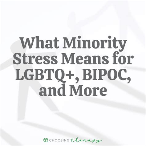 What Is Minority Stress And What Does It Mean For Lgbtq Bipoc And More