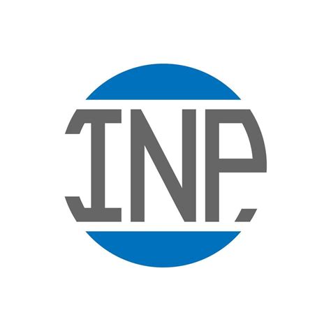 Inp Letter Logo Design On White Background Inp Creative Initials
