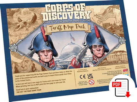 Tariff Map Pack Downloadable Off The Page Games Store