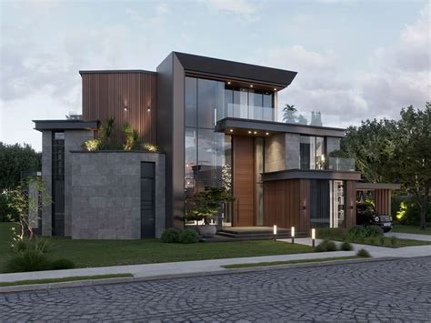 Prototype Villa Design Front Elevation On Behance Villa Design